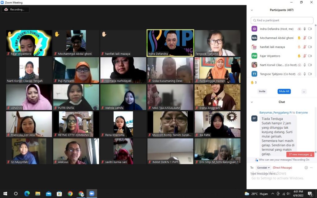 Pelaksanaan Kelas Menulis Pentigraf - SIP Publishing