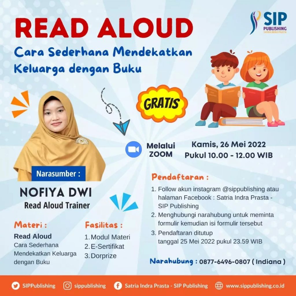 Webinar "Read Aloud, Cara Sederhana Mendekatkan Keluarga dengan Buku ...