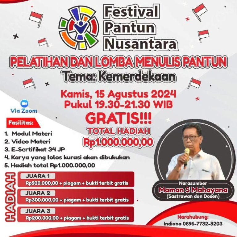Festival Pantun Nusantara Tema Kemerdekaan - SIP Publishing